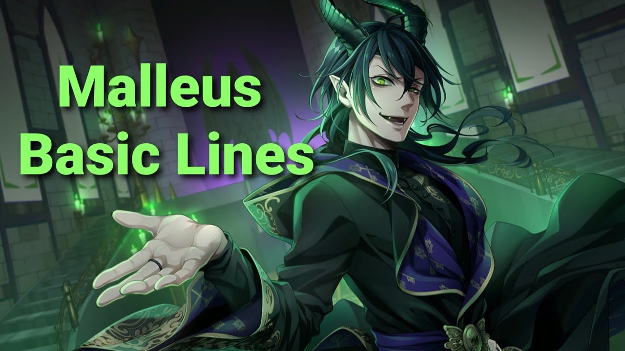 Twisted Wonderland || Malleus Draconia Basic Lines [ENG subs] - YouTube