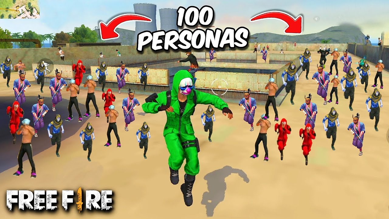 REUNÍ A "100 PERSONAS" EN EL TECHO DE FACTORY😱 Free Fire - YouTube