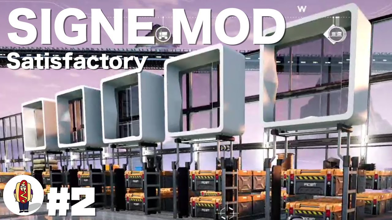 Satisfactory MOD/#2 便利なサインMOD - YouTube