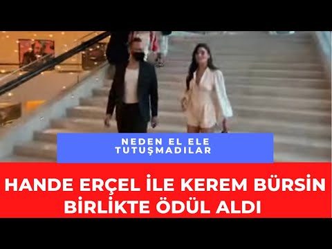 Hande Erçel ile Kerem Bürsin Ödül Alıyor