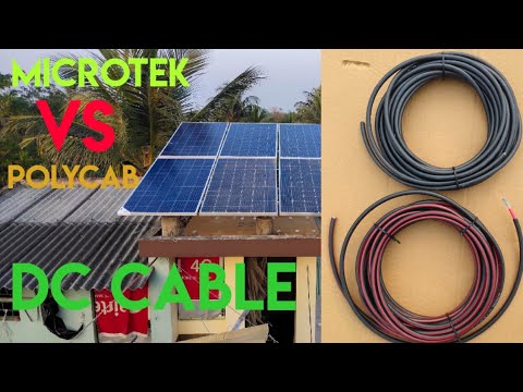 Microtek DC cable vs Polycab DC cable 6mm....small reviews 🤗 - YouTube