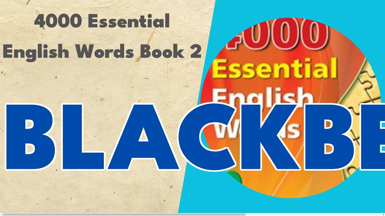 Blackbeard - 4000 Essential English Words Book 2 - YouTube
