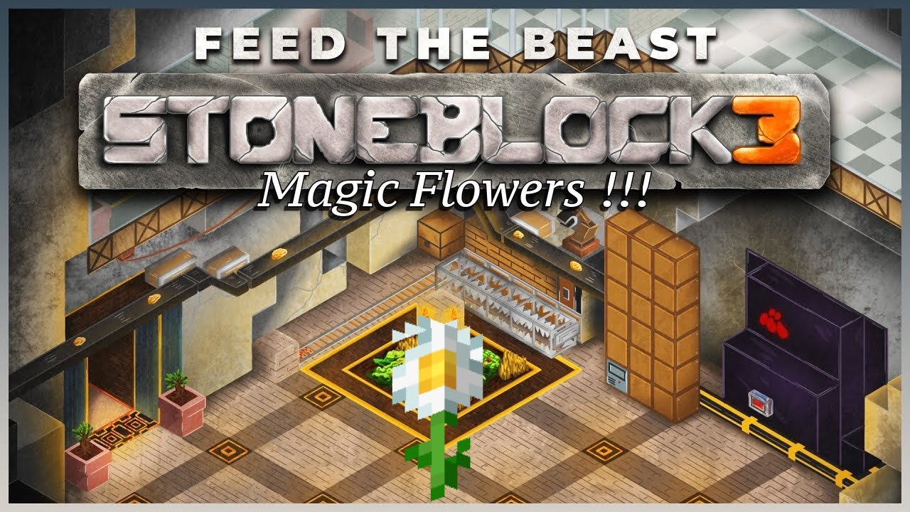 Magic Flowers!! | FTB Stone Block 3 - YouTube