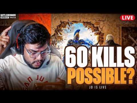SOLO 55 KILLS OR 80 SQUAD KILLS TODAY !! | JDisLIVE |  #bgmi  #JDvsALL
