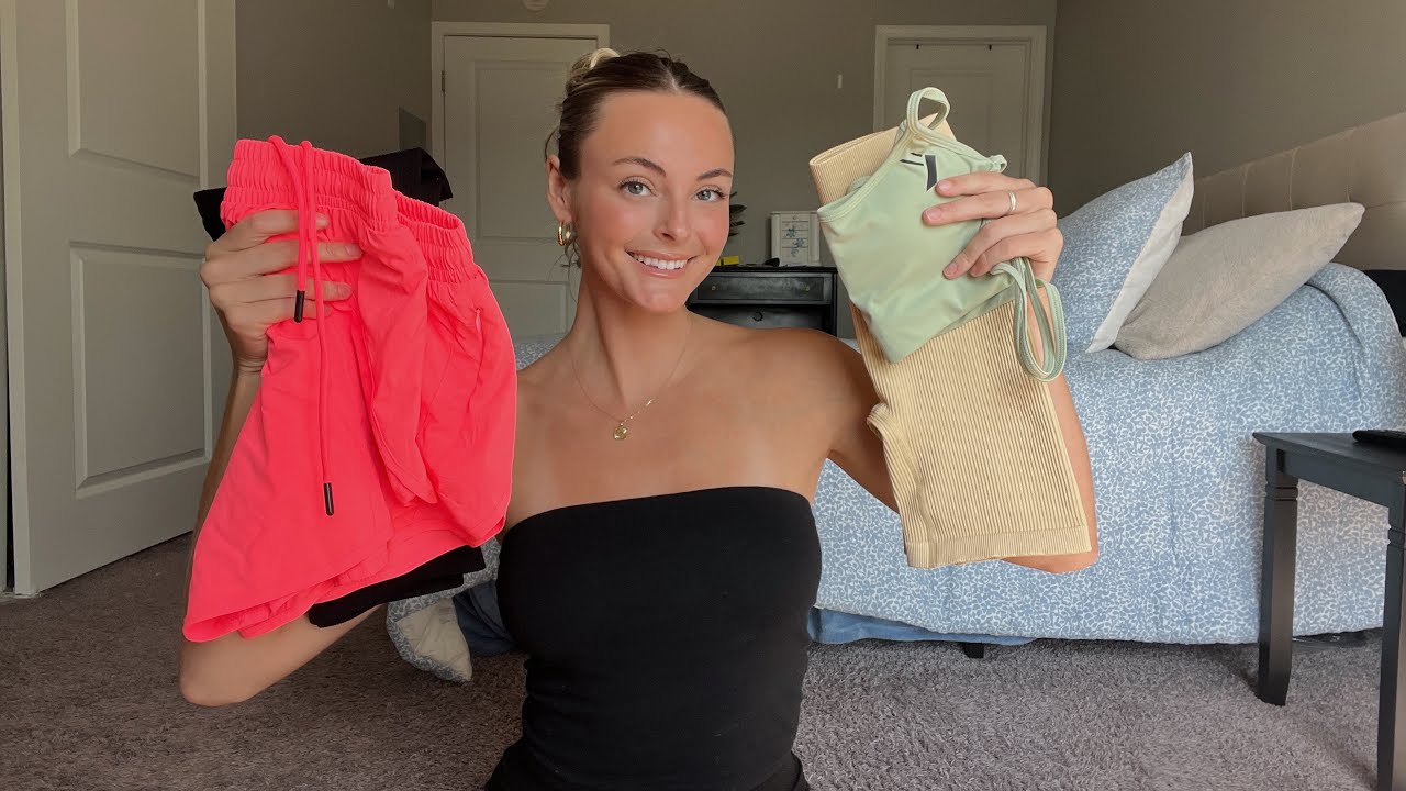 ASMR | Workout Clothing Try-On Haul with Action Apparel Co. - YouTube