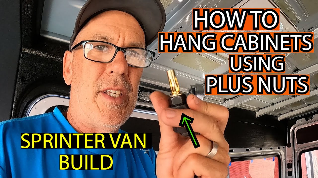 HOW TO INSTALL UPPER CABINETS IN CEILING SPRINTER VAN - YouTube