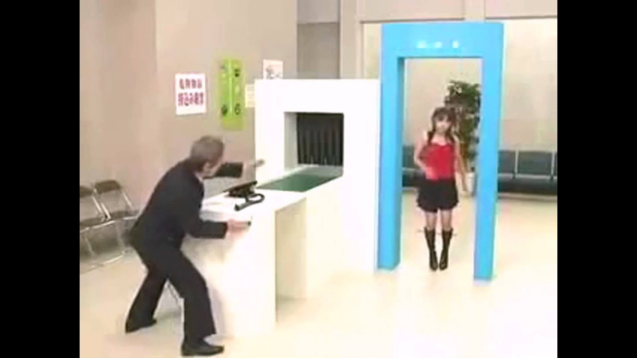 Super Funny Japanese Parody Of Tsa Airport Security Undressing Girls