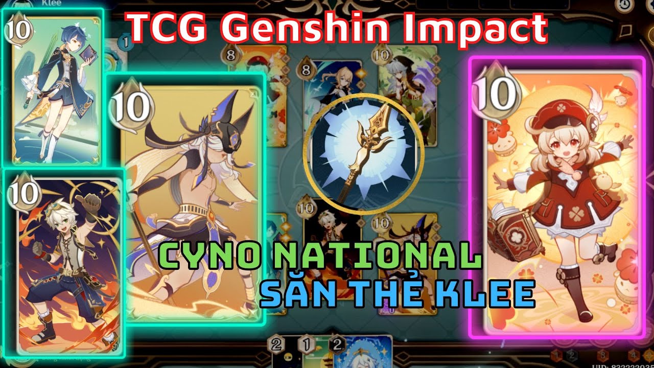 TCG Genshin Impact - Team Cyno National săn thẻ bài Klee - Thất Thánh ...