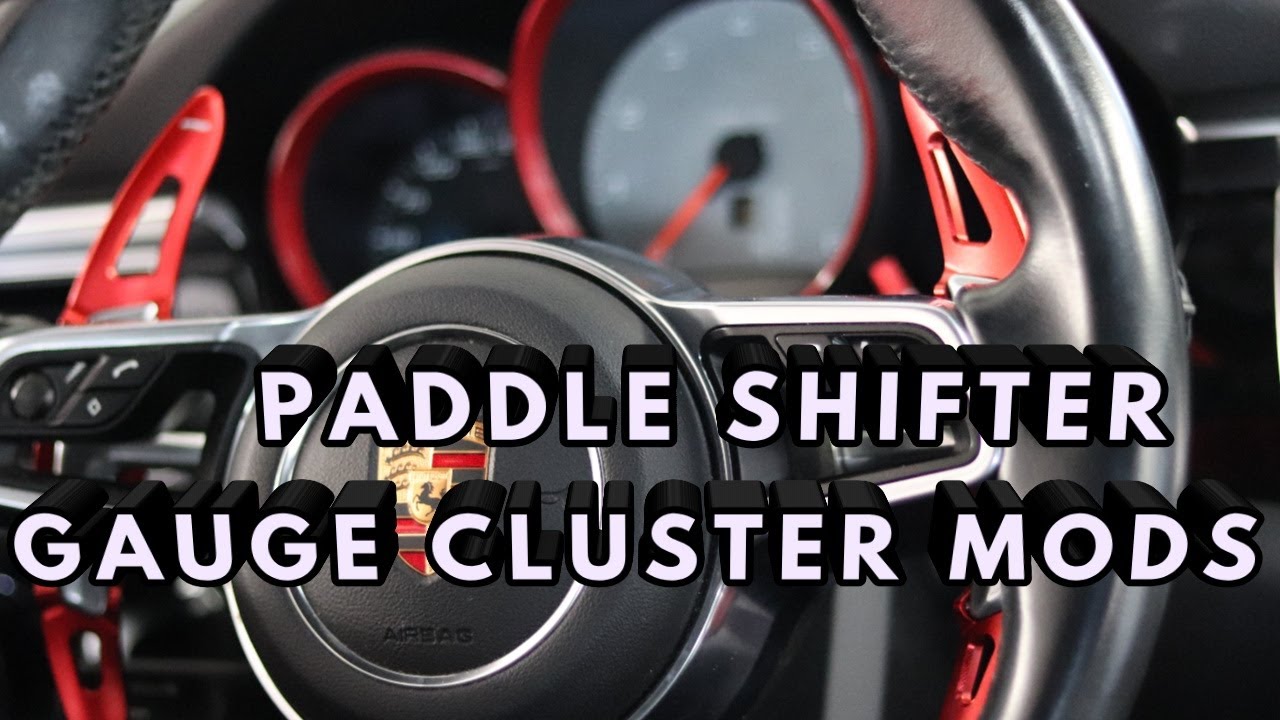 Porsche Macan Paddle Shifters and Gauge Cluster Upgrade - YouTube