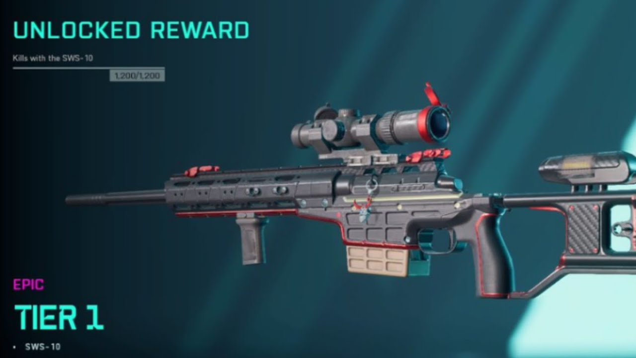 TIER 1 SWS-10 MASTERY REWARD. (1,200 KILLS SWS-10) BATTLEFIELD 2042 ...