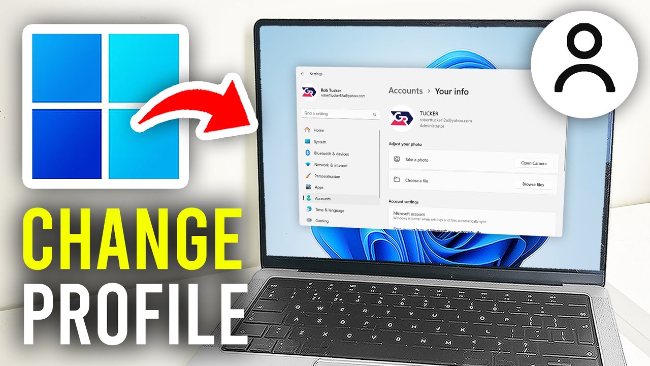 How To Change Profile Picture In Windows 11 - Full Guide - YouTube