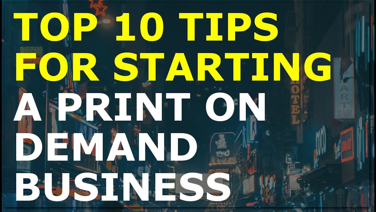 How to Start a Print on Demand Business | Free Print on Demand Business ...