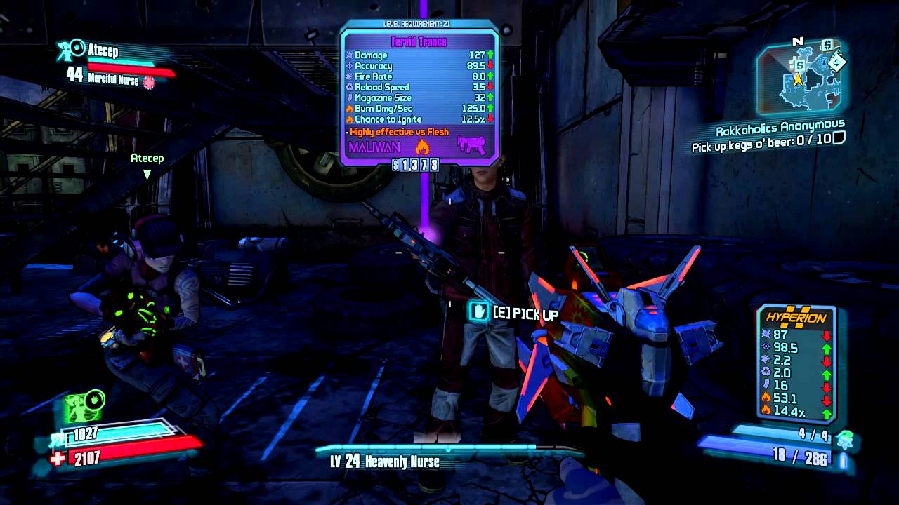Borderlands 2 rare NPC Michael Mamaril (and weapon he gives) - YouTube