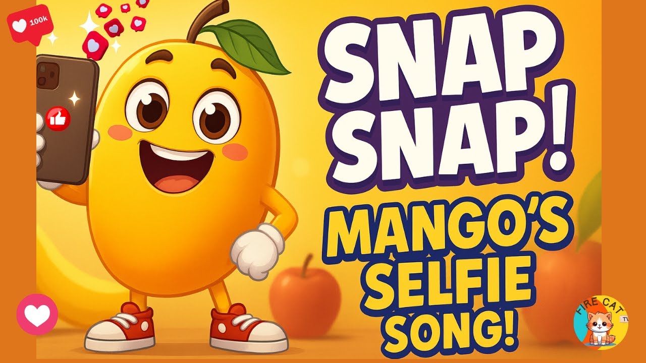 Mango Wants to Be Famous| Funny Mango Song for Kids | Snap Snap Selfie ...