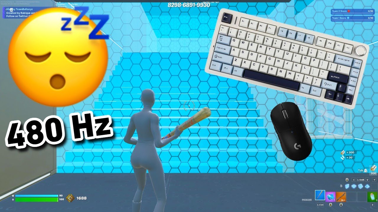 Aula F75 ASMR😴1v1 Piece Control🤩Satisfying Fortnite Keyboard Gameplay🏆 ...