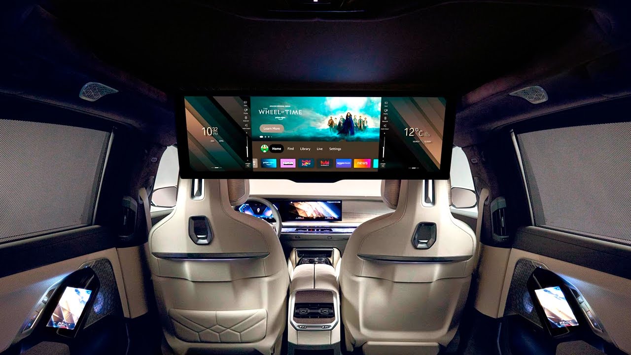 Top 10 ELECTRIC cars with LUXURY INTERIORS and LCD SCREENS in 2024-2025 ...