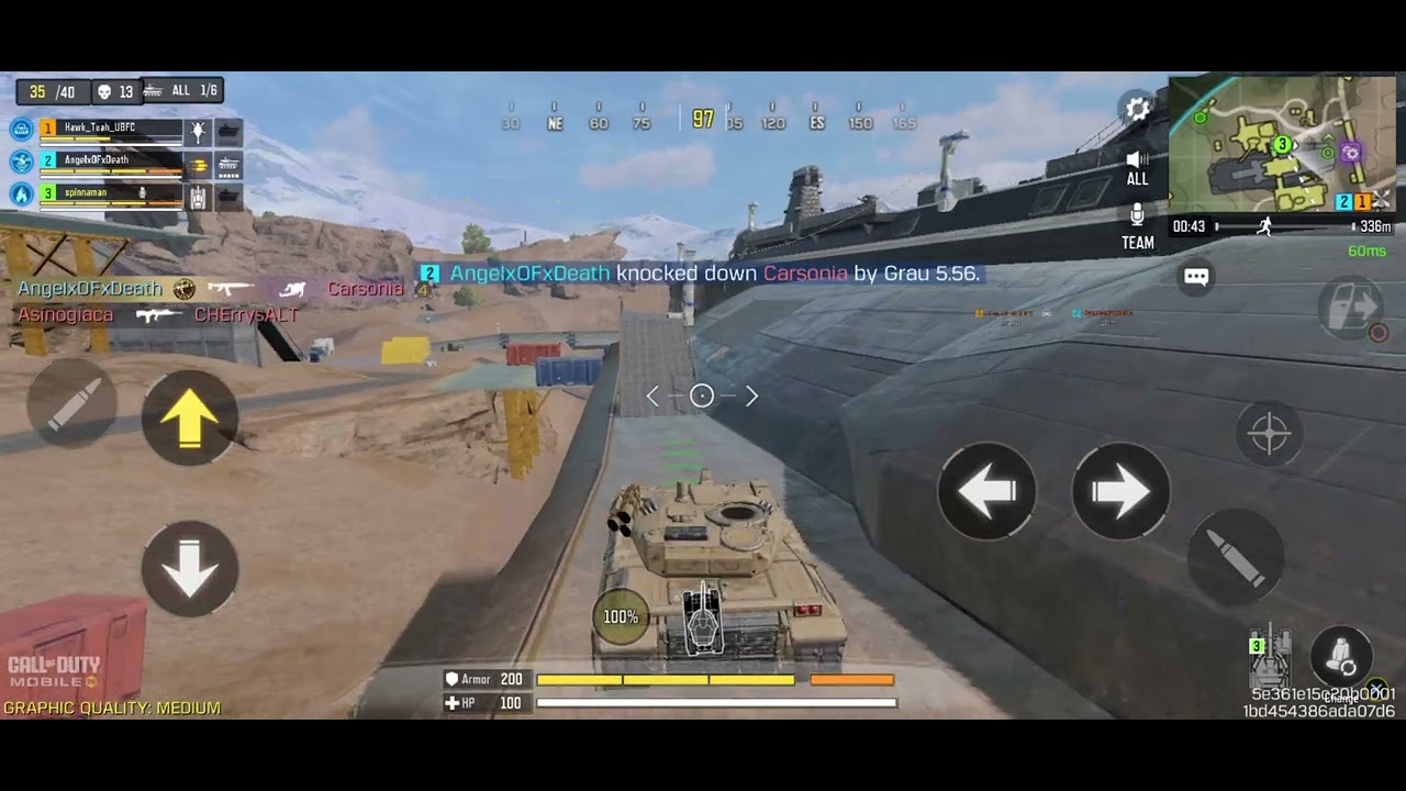 CODM Tank Battle 21+ kills game - YouTube