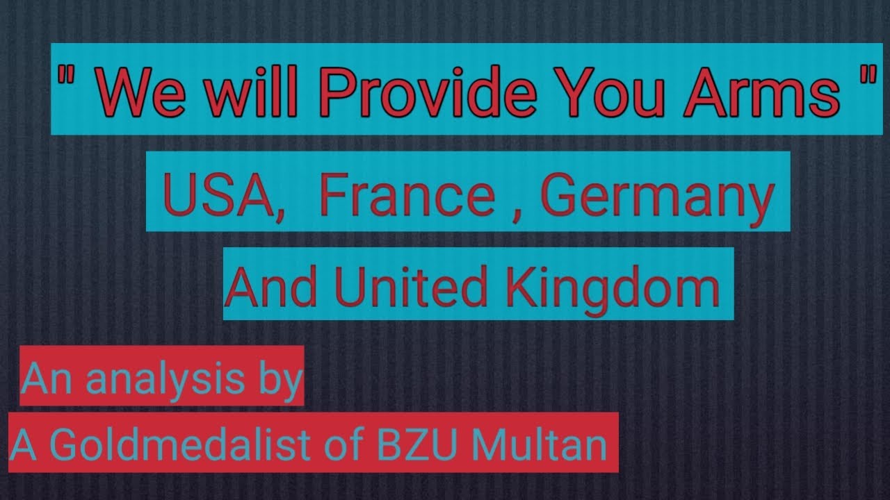 We will provide Arms- USA , Germany, China , UK - YouTube