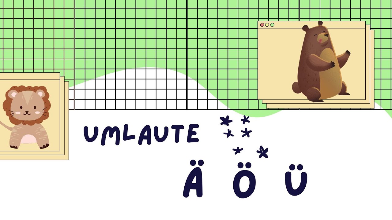 Umlaute Ä, Ö, Ü. 1 клас. Deutsch. НУШ - YouTube