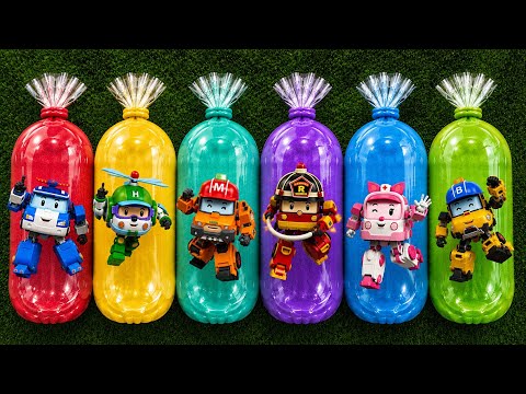 UNBOXING Robocar Amber Toys, Robocar poli, Robocar Roy, Robocar Heli, Robocar Mark, Robocar Bucky