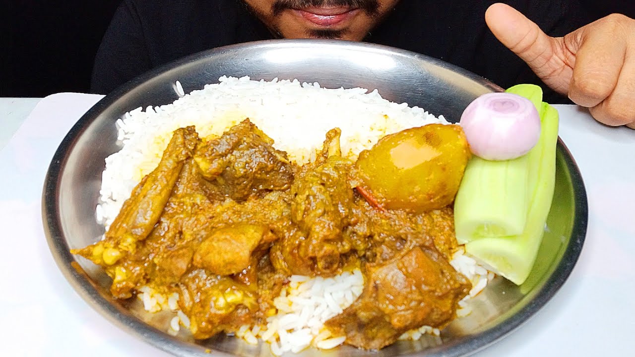 DESI CHICKEN EATING SHOW | DESI MURGA EATING | COUNTRY CHICKEN EATING ...