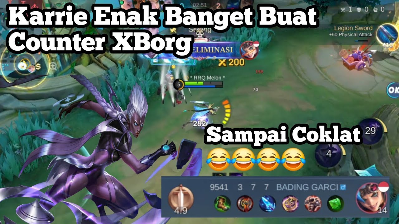 Mobile Legends Karrie counter xborg exp line Solo Rank - YouTube