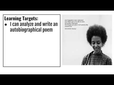 Assignment Four: Catalog Poem - YouTube
