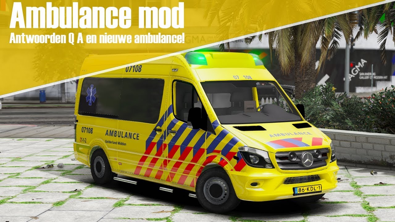 GTA 5 Ambulance mod - Dienst met de nieuwe ambulance + antwoorden Q&A ...