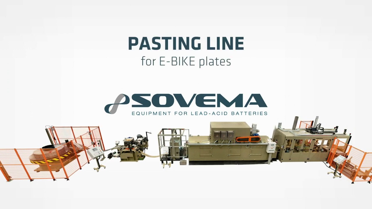 Sovema Pasting Line for E Bike Plates - YouTube