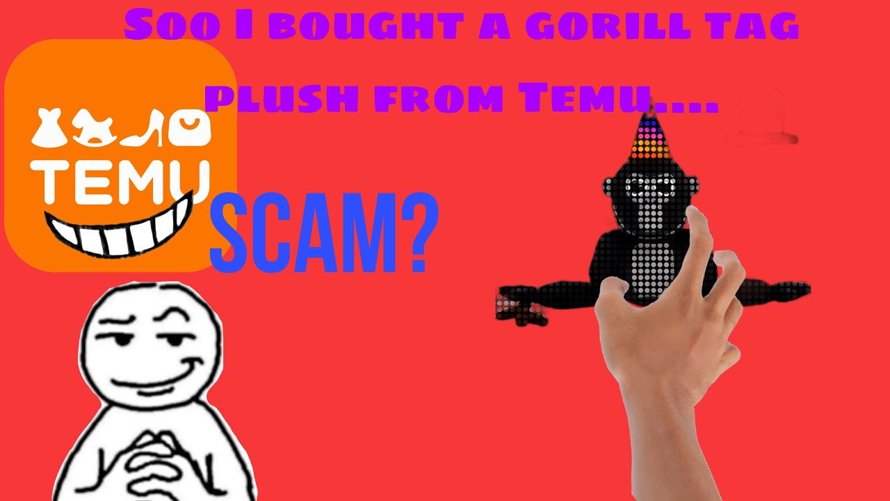 Sooo I bought a Gorilla Tag Plush From Temu…(Plush Review) - YouTube