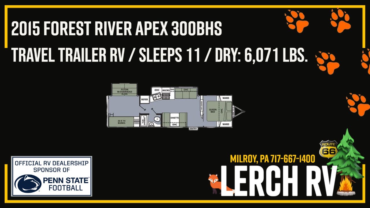 2015 Forest River Apex 300BHS for sale at Lerch RV PA RV Dealership ...