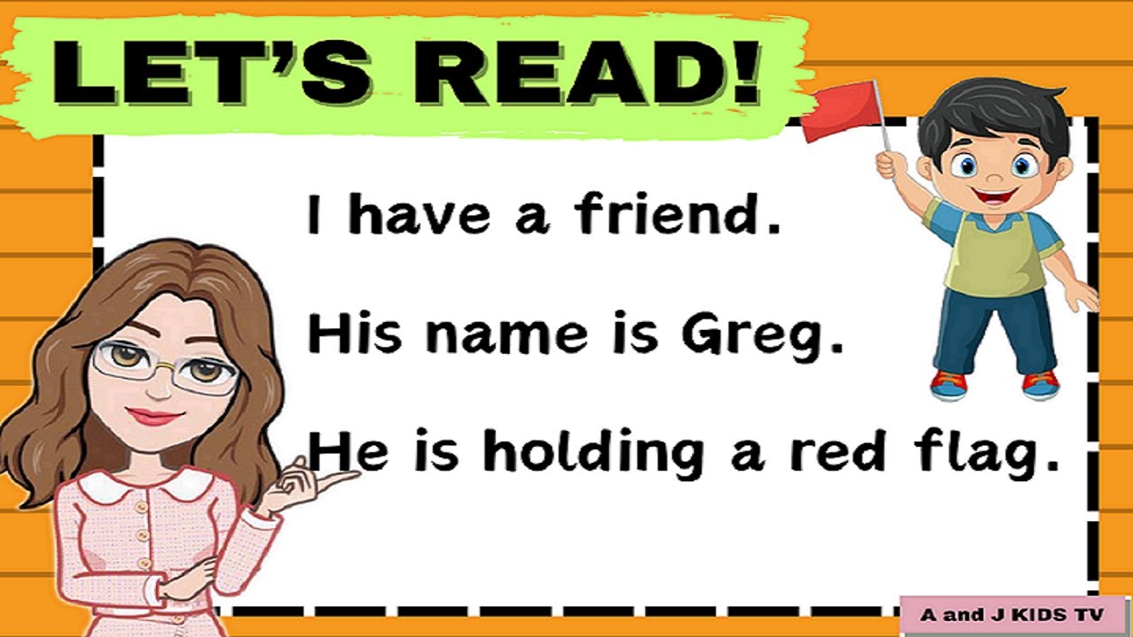 Practice reading sentences Part 2 || Reading tutorial for kids || A and ...