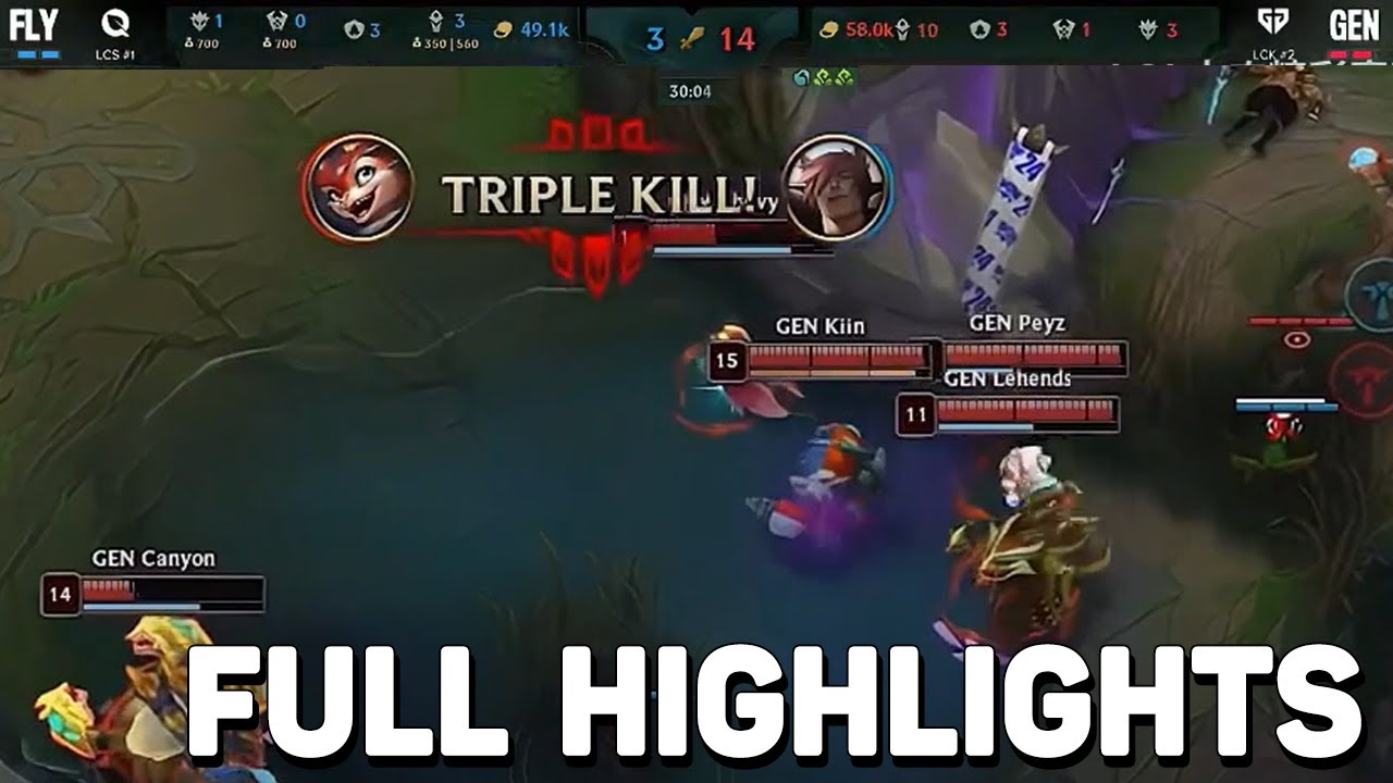 GenG vs FLY Full Highlights 5 Game Worlds 2024 Quarterfinal - YouTube