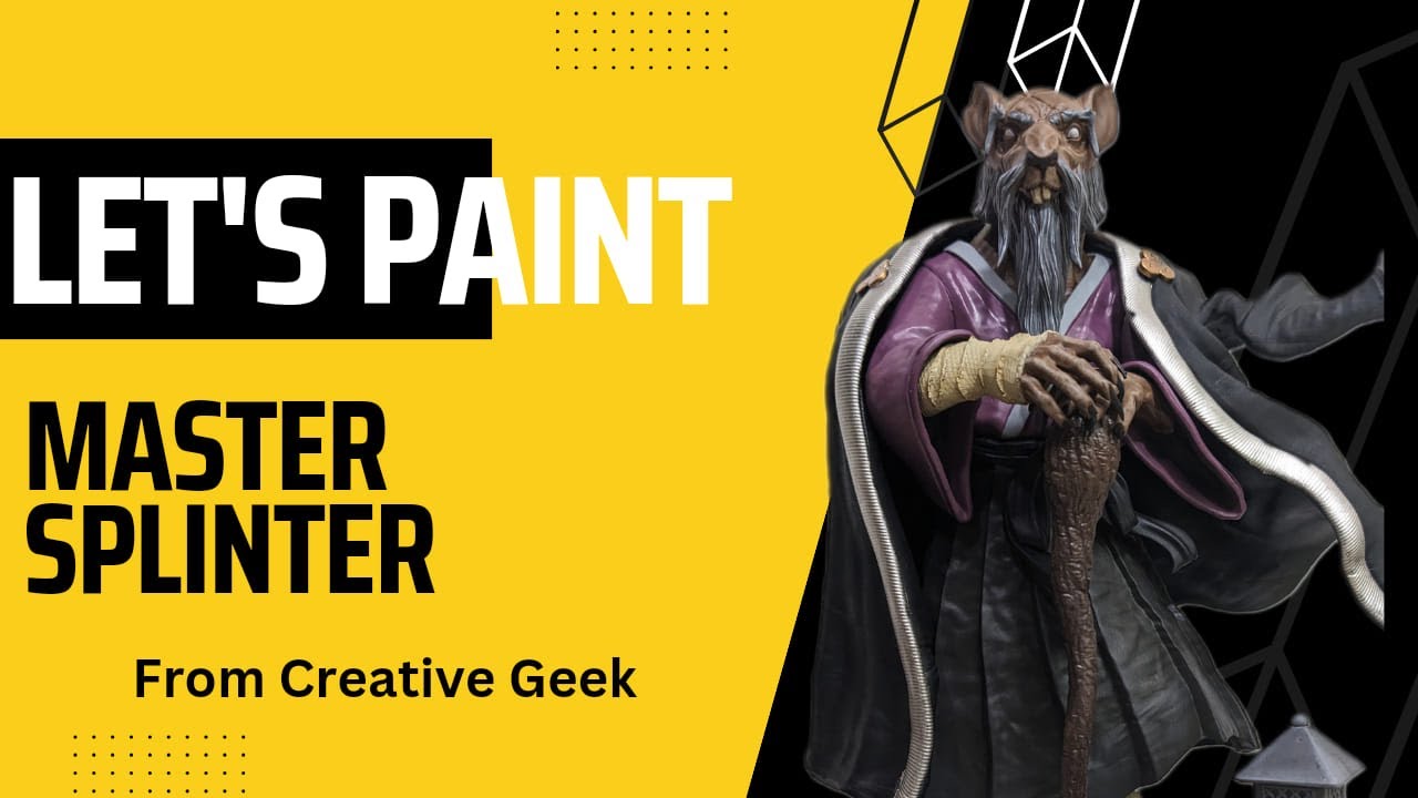 Let's Paint Master Splinter from Creative geek | Step-by-Step Tutorial ...