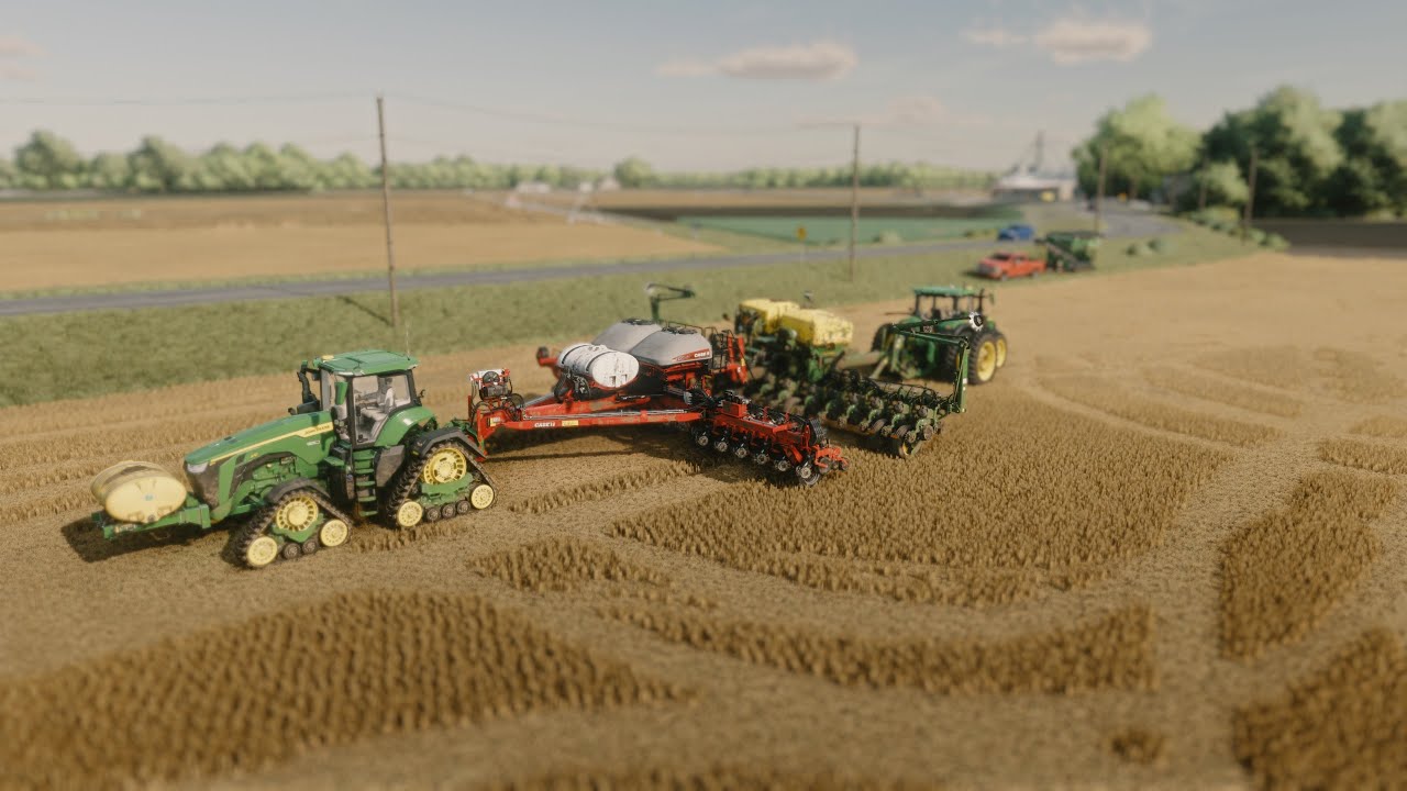 EP.10 - John Deere 1775NT vs. Case IH 2150 Early riser - Map Farmville ...