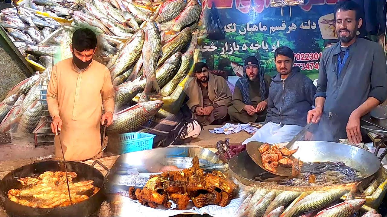 Fish fry recipe and street food of Jalalabad Afghanistan | Food street ...
