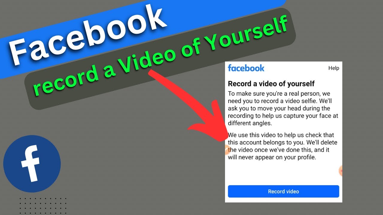 record a video of yourself facebook | record a video of yourself - YouTube