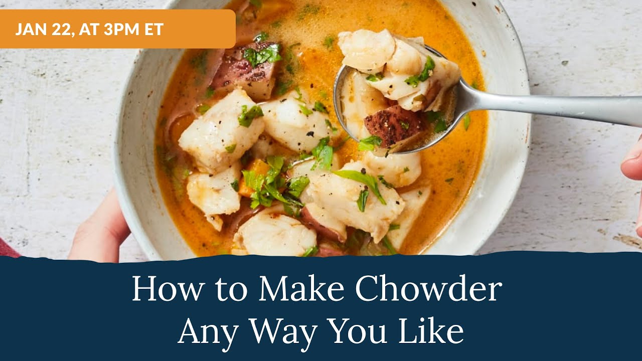 How to Make Seafood Chowder, Two Ways - YouTube
