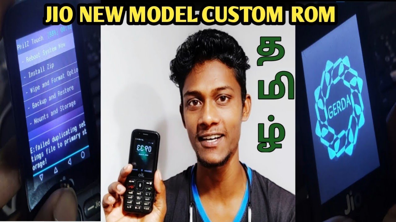 jio phone Custom Rom install GerdaOS In Jio Phone F90m Installing in ...