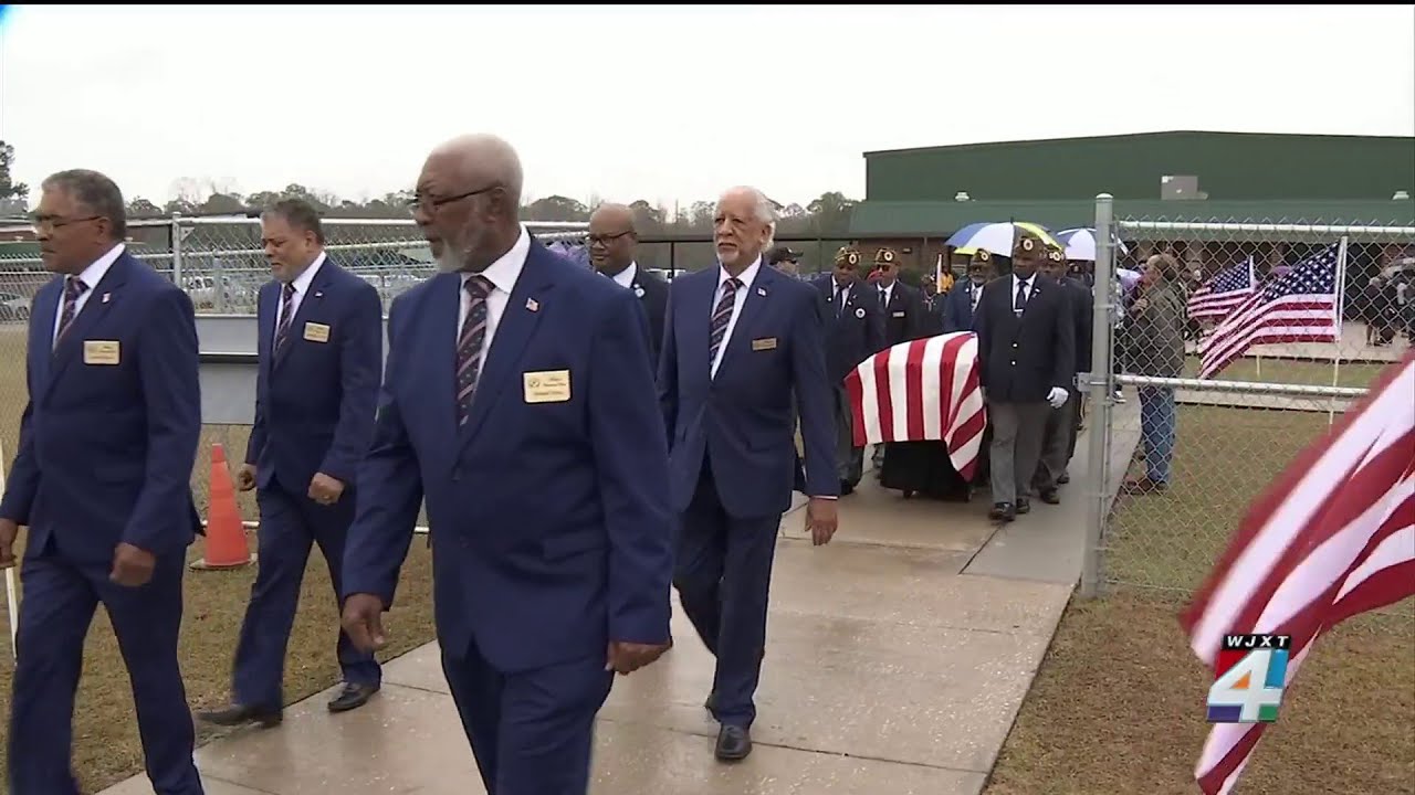 Loved ones say final goodbye to fallen Army Sergeant Kennedy Sanders in ...