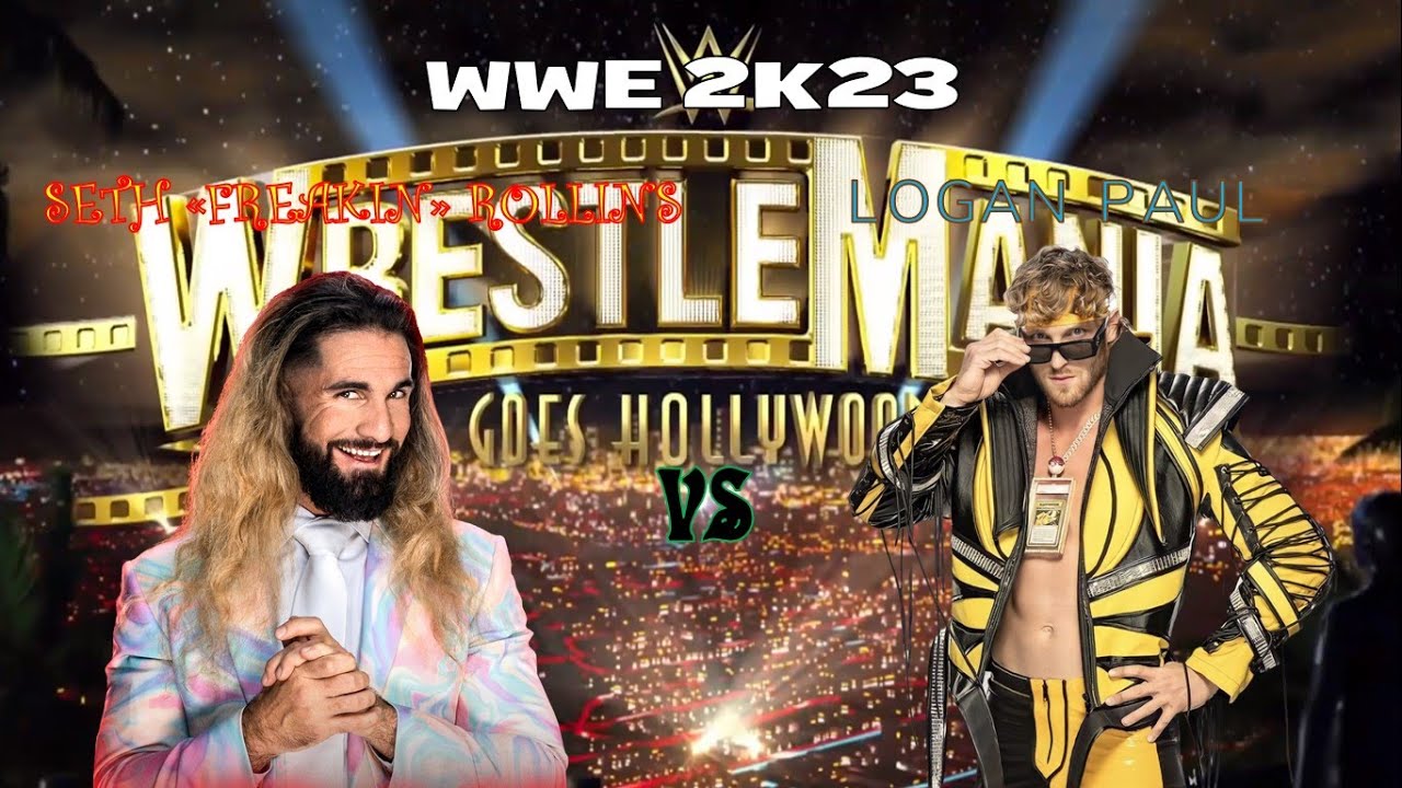 SETH "FREAKIN" ROLLINS VS LOGAN PAUL WRESTLEMANIA GOES HOLLYWOOD (39 ...
