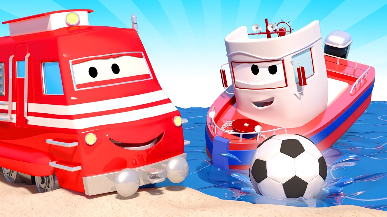 Troy The Train - Meet Bobby the boat - Car City ! Train Cartoon for ...
