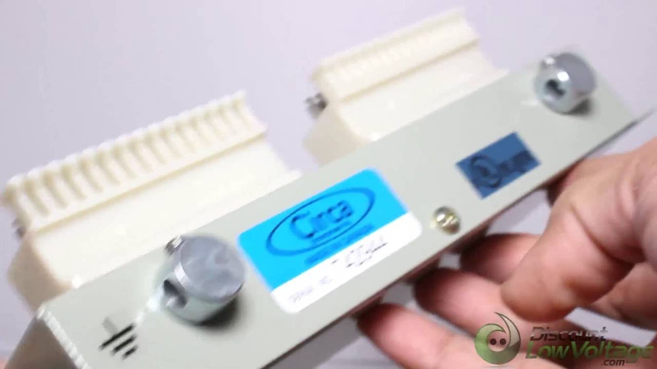 12 Pair Lightning Protection 66 Block - Circa Telecom 2612QC/QC - YouTube