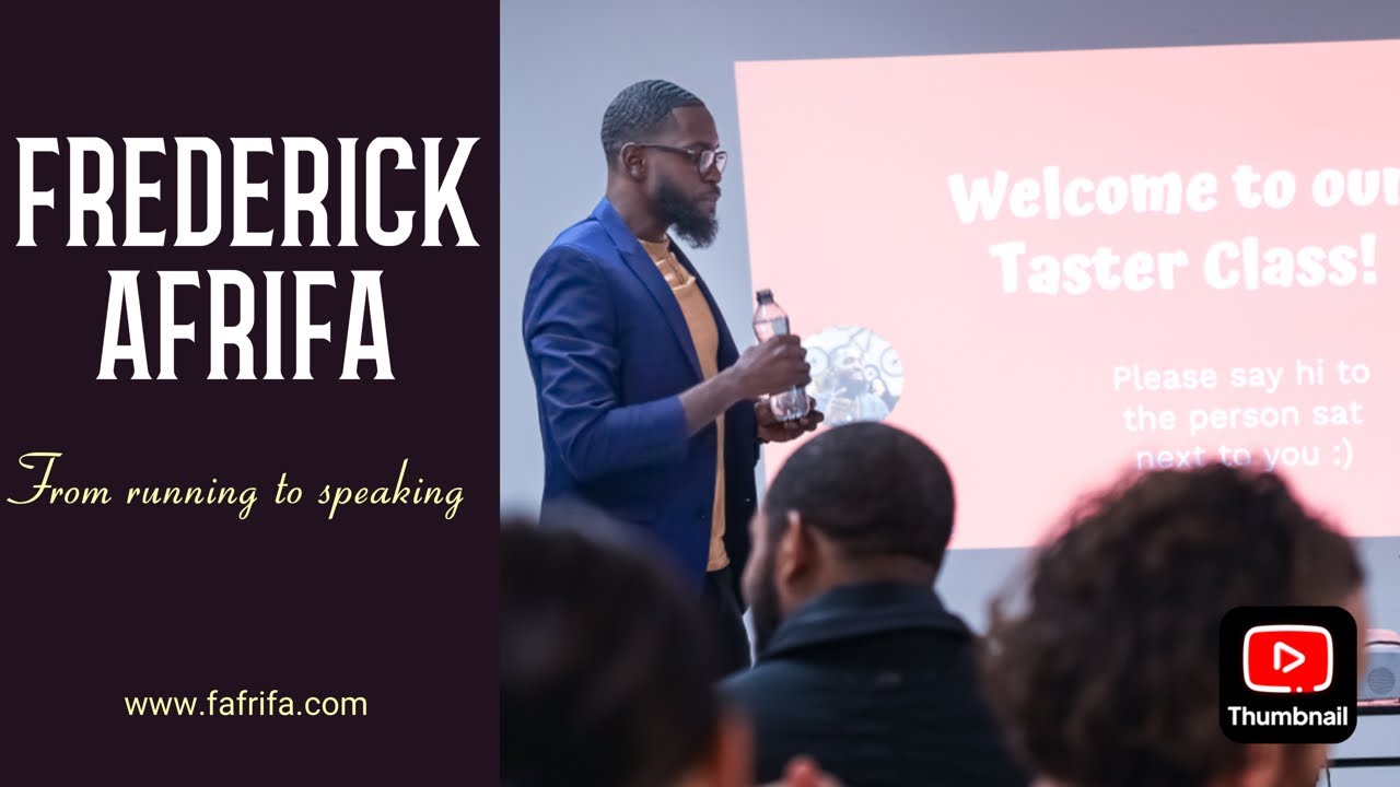 FREDERICK AFRIFA - FROM RUNNING TO SPEAKING. - YouTube