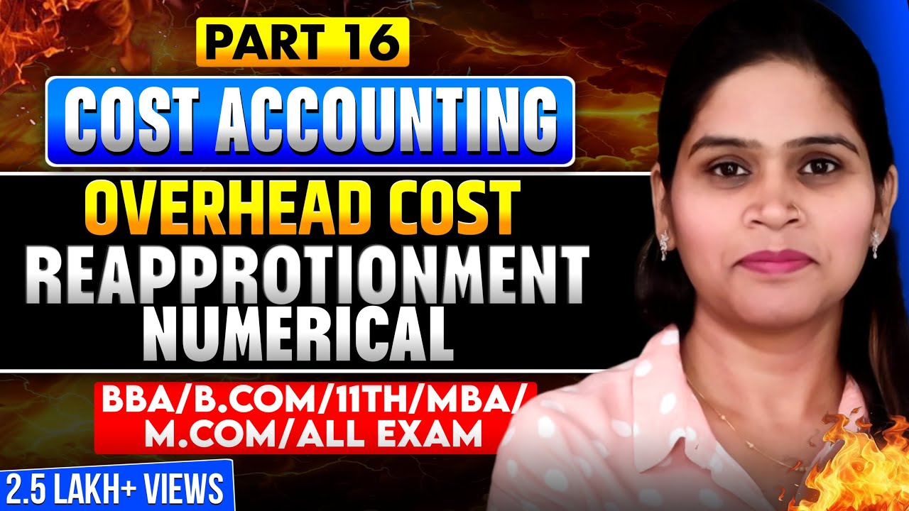 Reapportionment Of Overhead | Reapportionment Of Service Department ...