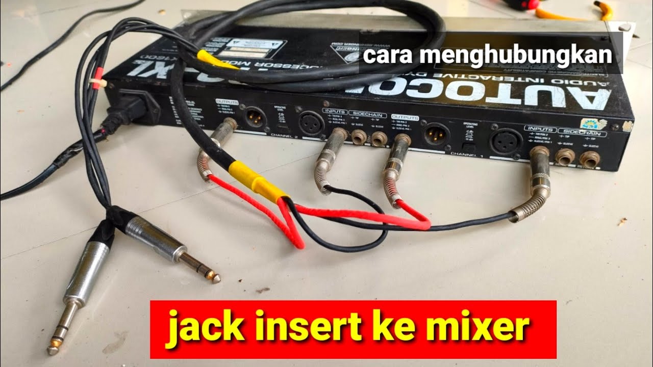 cara pengoneksian kabel insert compressor ke mixer - YouTube