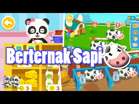 Bertani dan memeras susu sapi untuk di jual | Game Babybus