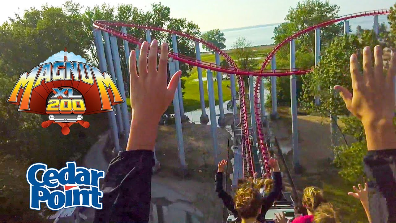 2019 Magnum XL 200 Roller Coaster Second Row from the Back On Ride HD ...