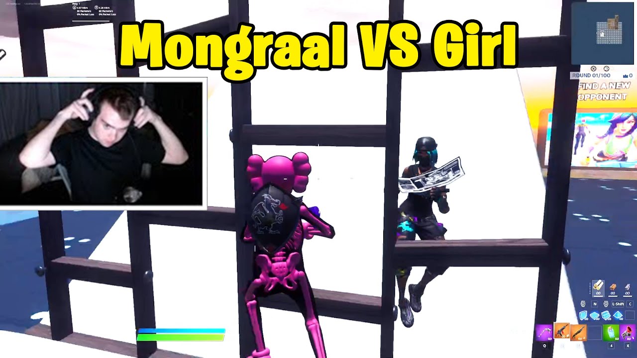 Mongraal VS Gamer Girl 1v1 Buildfights! - YouTube