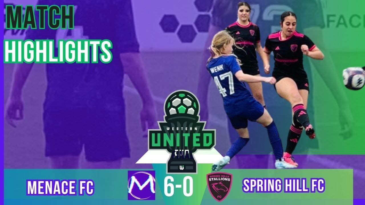 Western United Cup 2024 U16 Menace FC Vs Spring Hills FC - YouTube